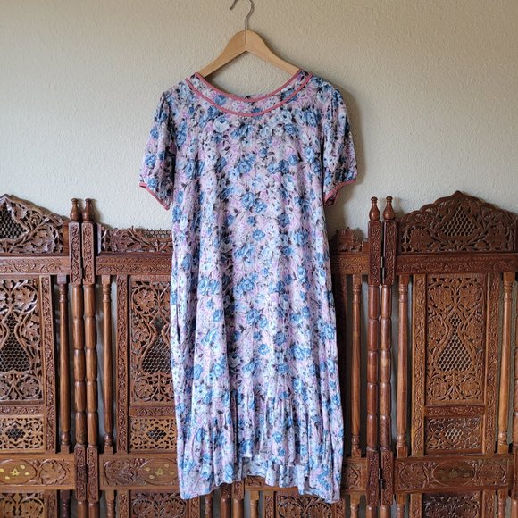Vintage | Dresses | Vintage Homemade Cottagecore House Dress Night Gown ...